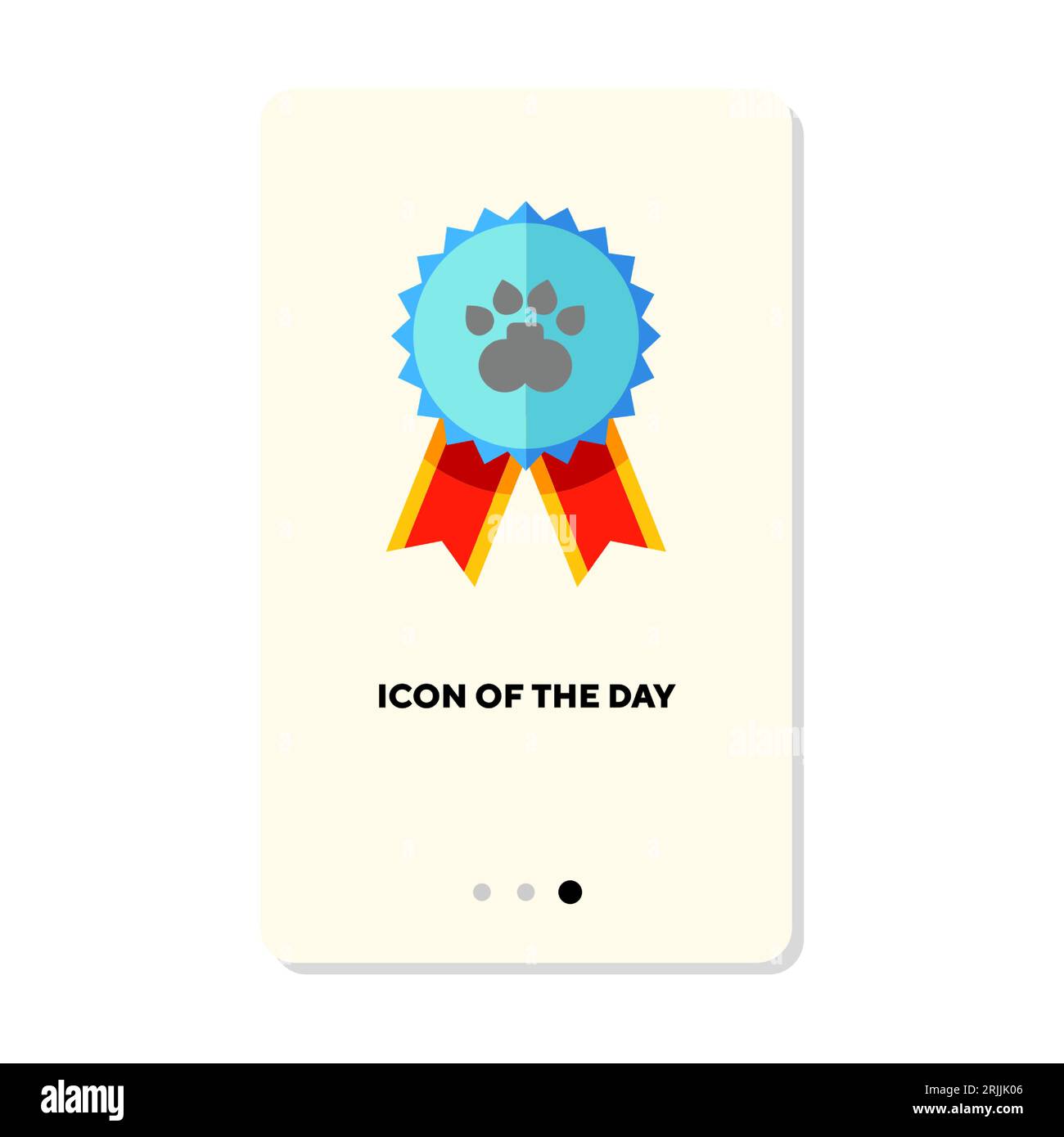 Dog show medal flat icon Stock Vector Image & Art - Alamy