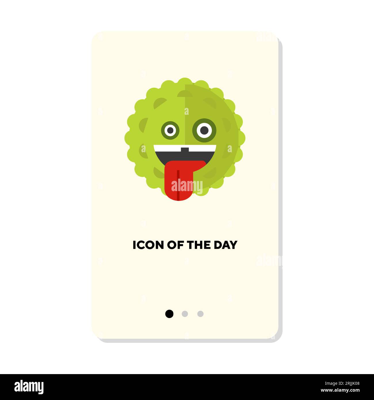 Dangerous green bacteria flat icon Stock Vector Image & Art - Alamy
