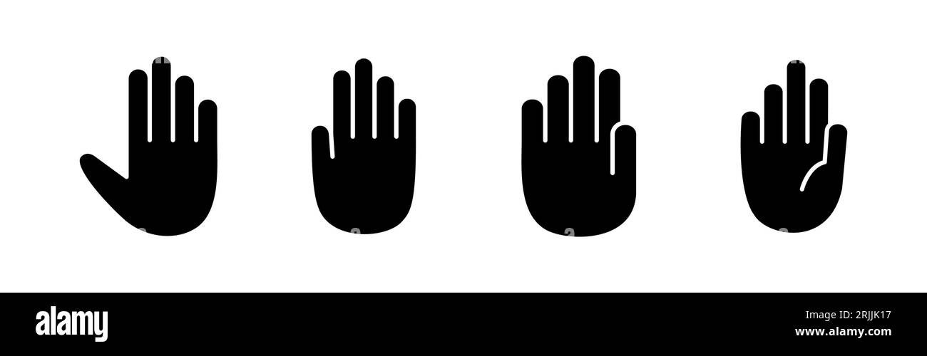 Hand icon vector. hand symbols. palm Stock Vector Image & Art - Alamy
