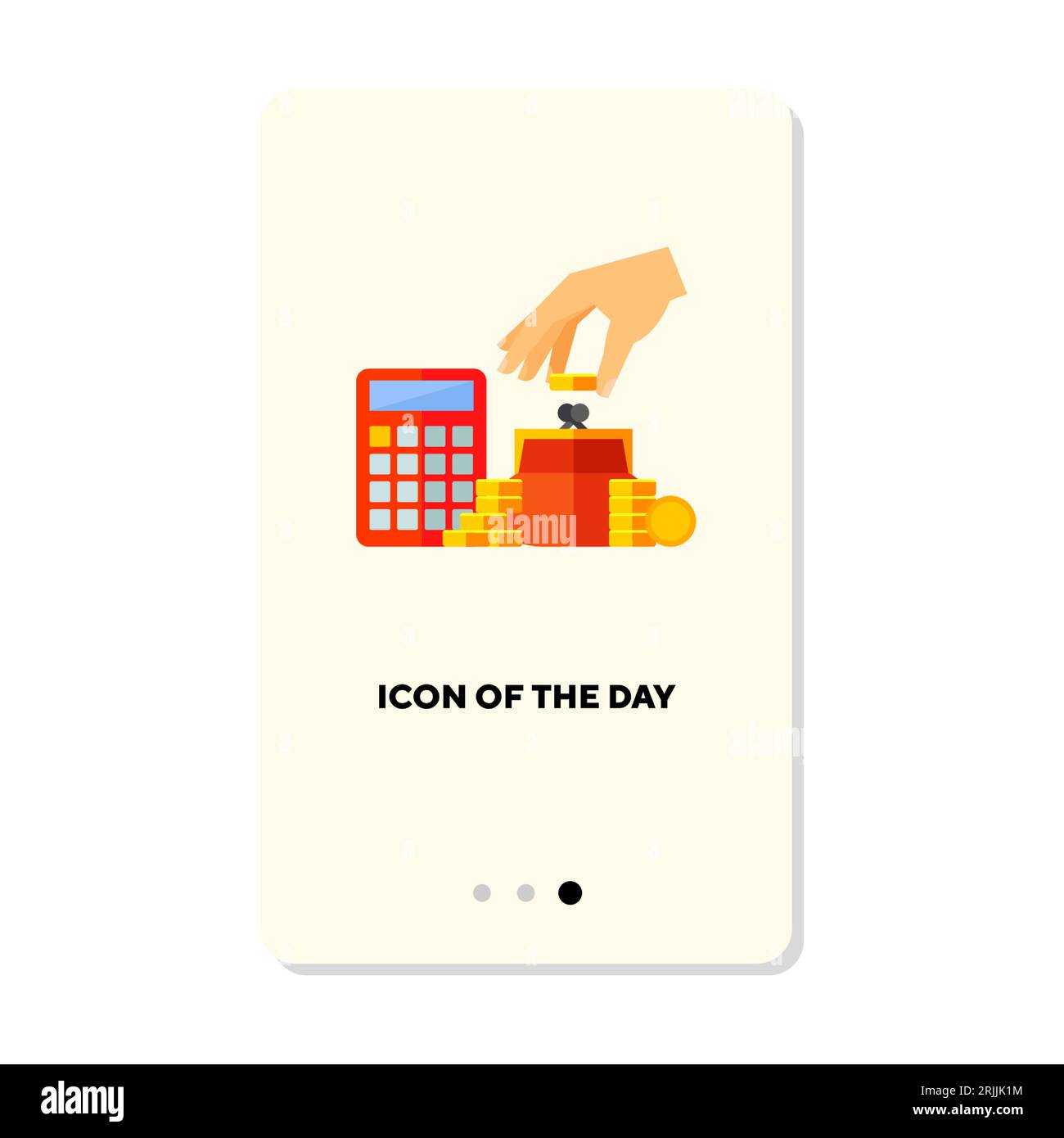 Money counting illustration Cut Out Stock Images & Pictures - Alamy