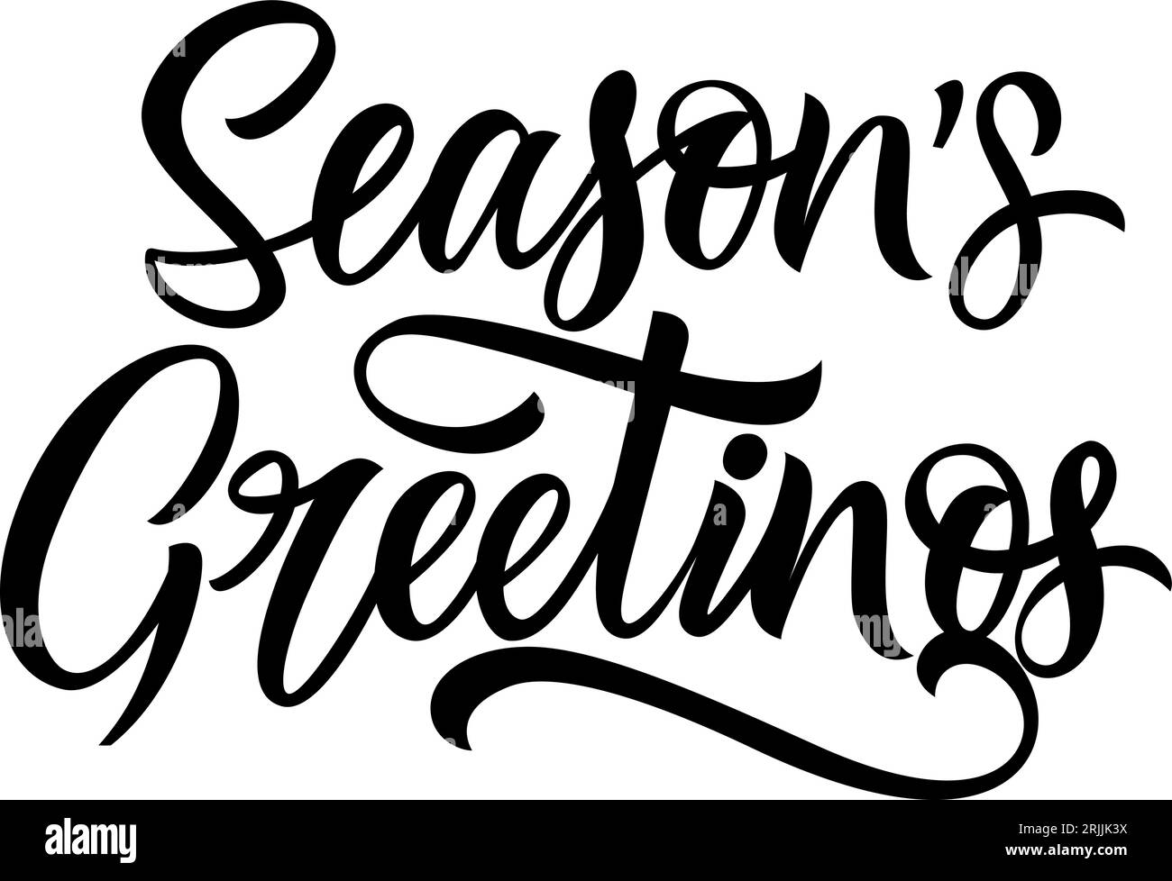 Seasonal greetings card Black and White Stock Photos & Images - Alamy