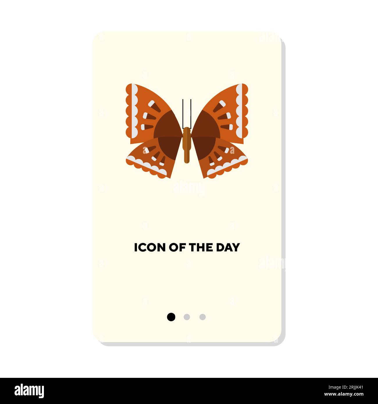 Beautiful butterfly flat vector icon Stock Vector Image & Art - Alamy