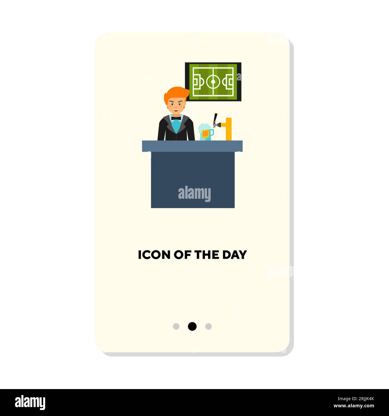 Beer bar counter icon Cut Out Stock Images & Pictures - Alamy