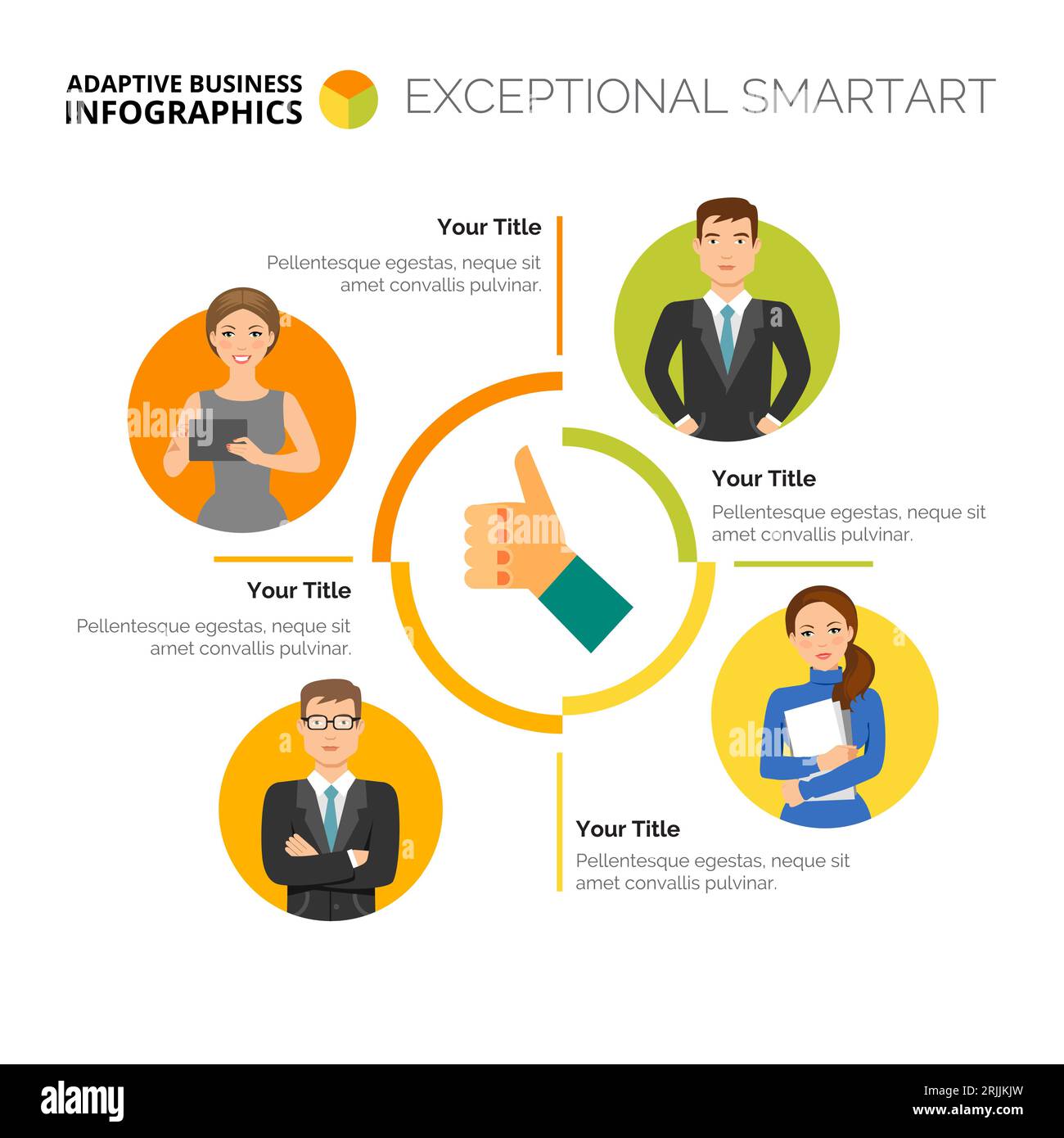 Flow Chart with Four Options Template Stock Vector Image & Art - Alamy