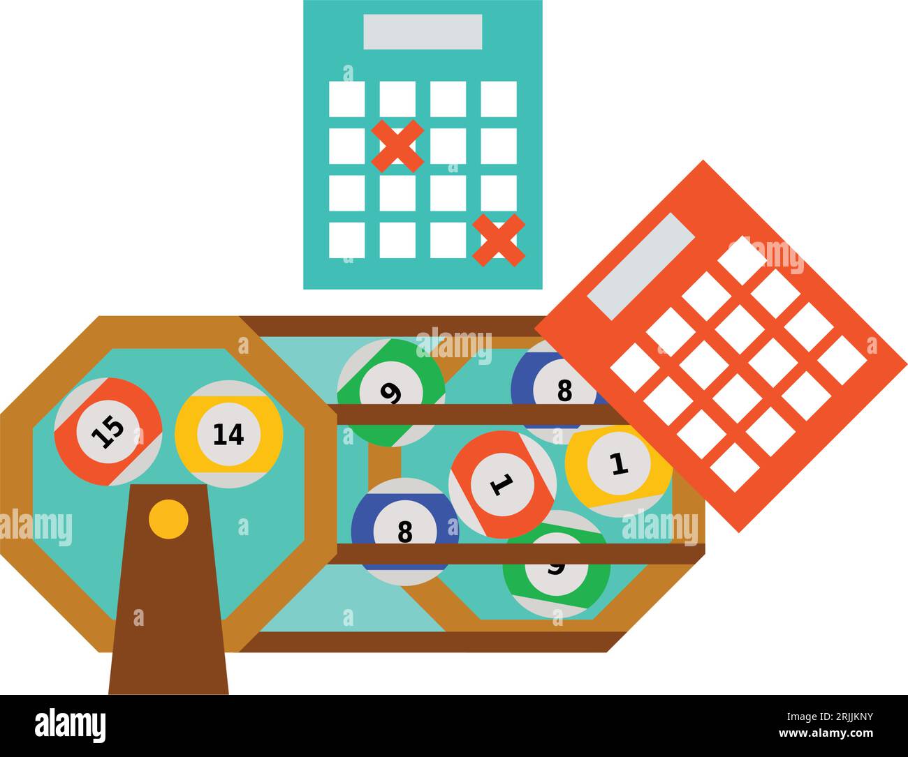 Bingo machine balls Cut Out Stock Images & Pictures - Alamy