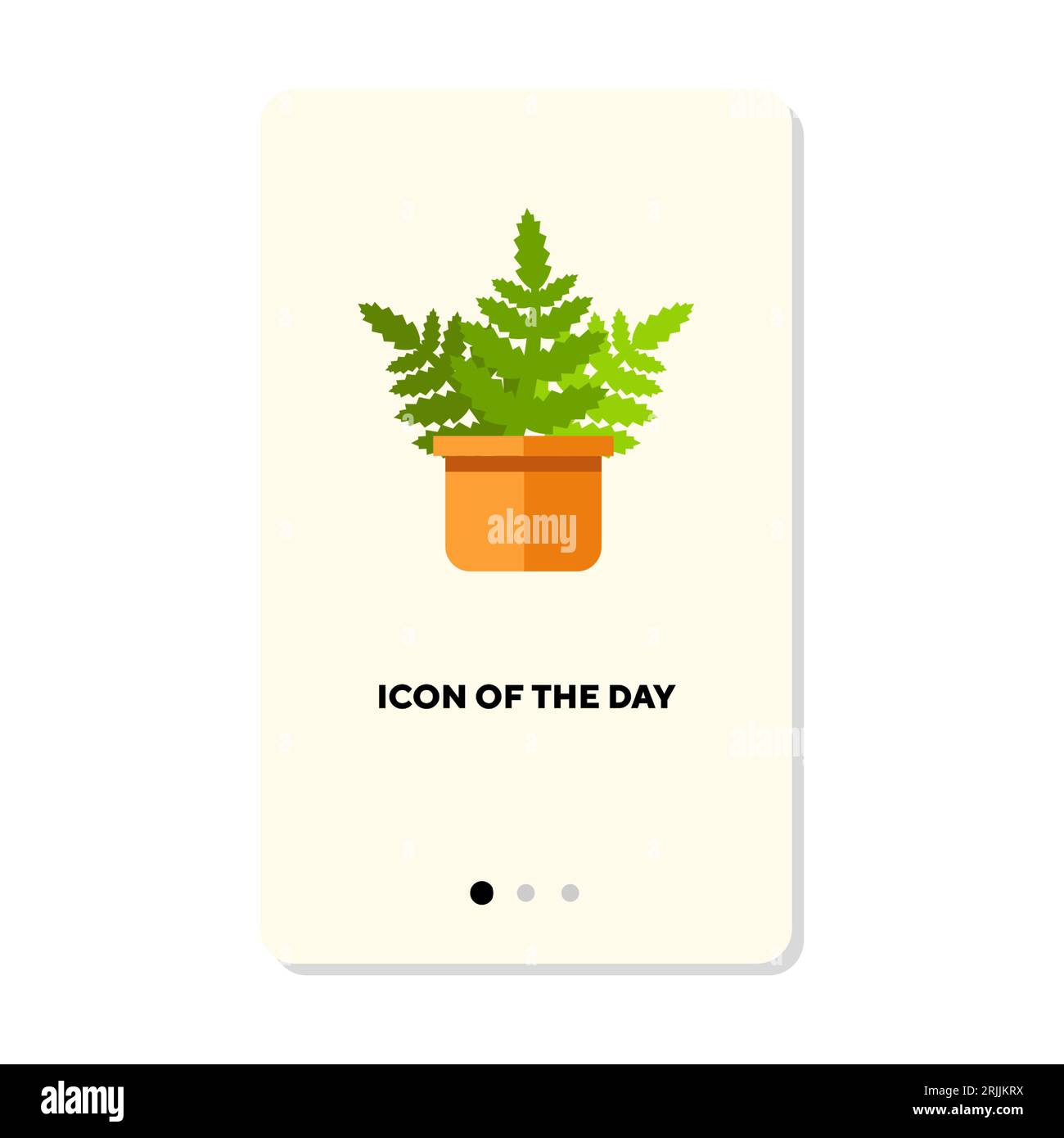 Fern pot Stock Vector Images - Alamy
