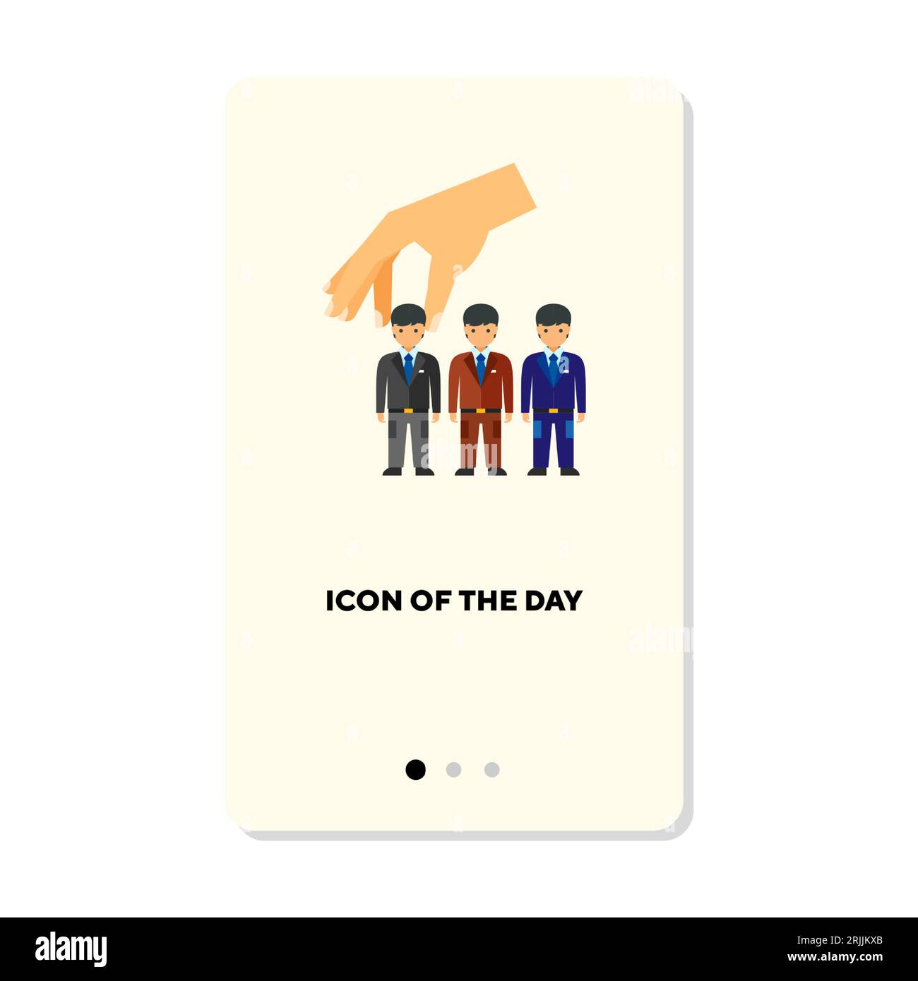 Candidate search icon cartoon Cut Out Stock Images & Pictures - Alamy