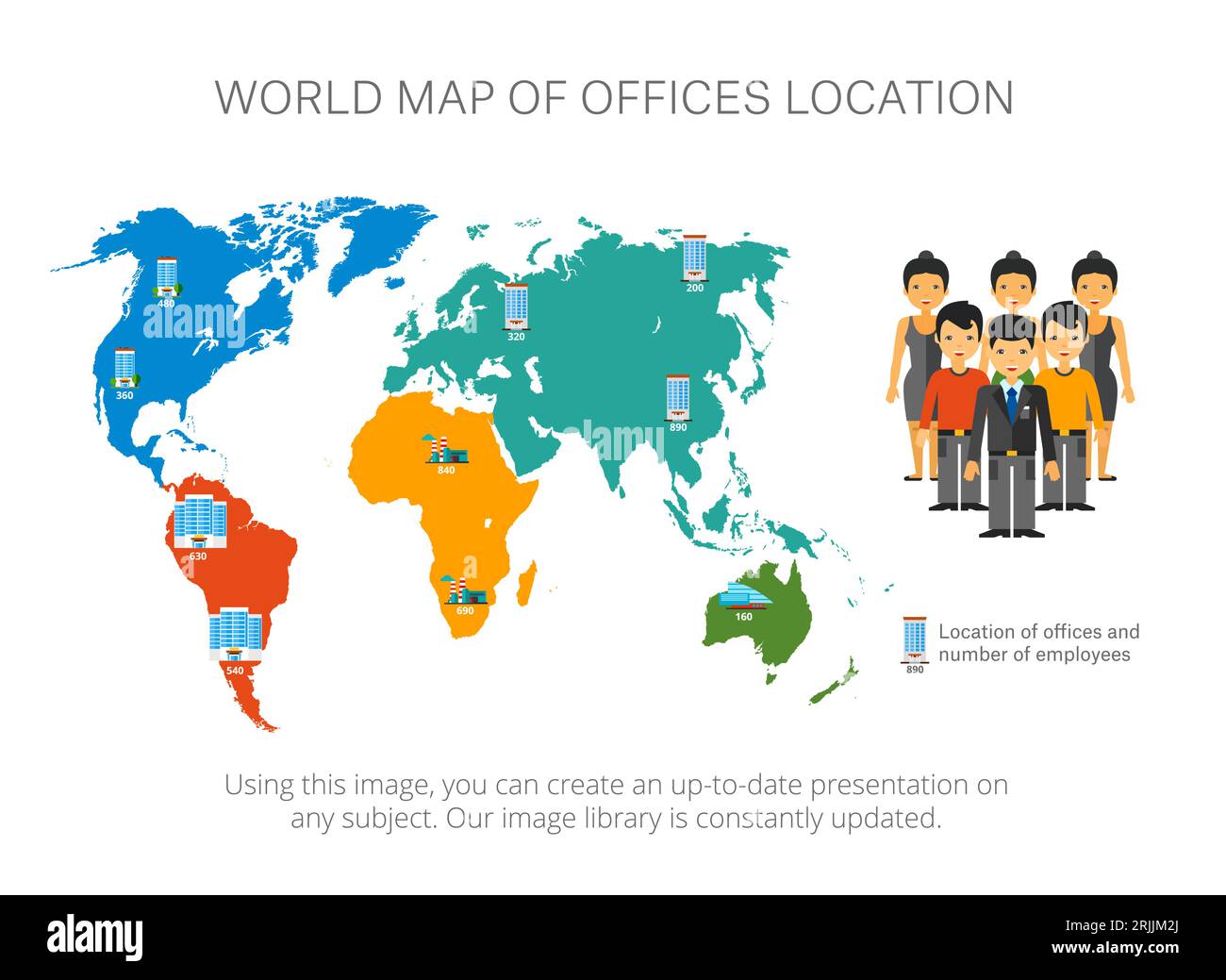 World map infographics information Cut Out Stock Images & Pictures - Alamy