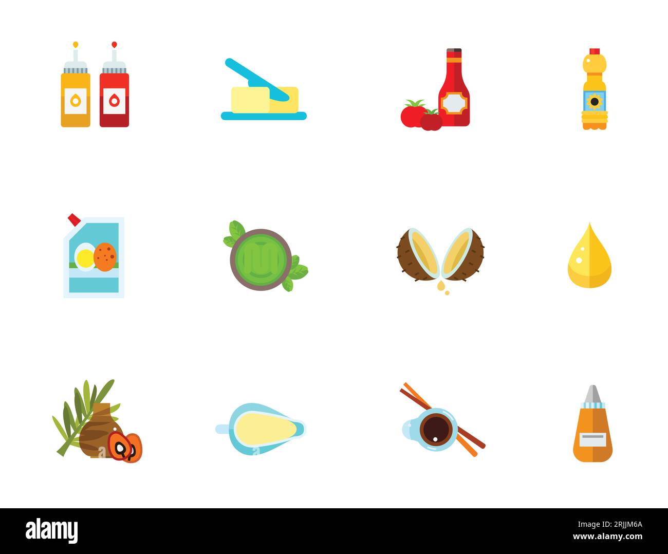 Condiment coconut Stock Vector Images - Alamy