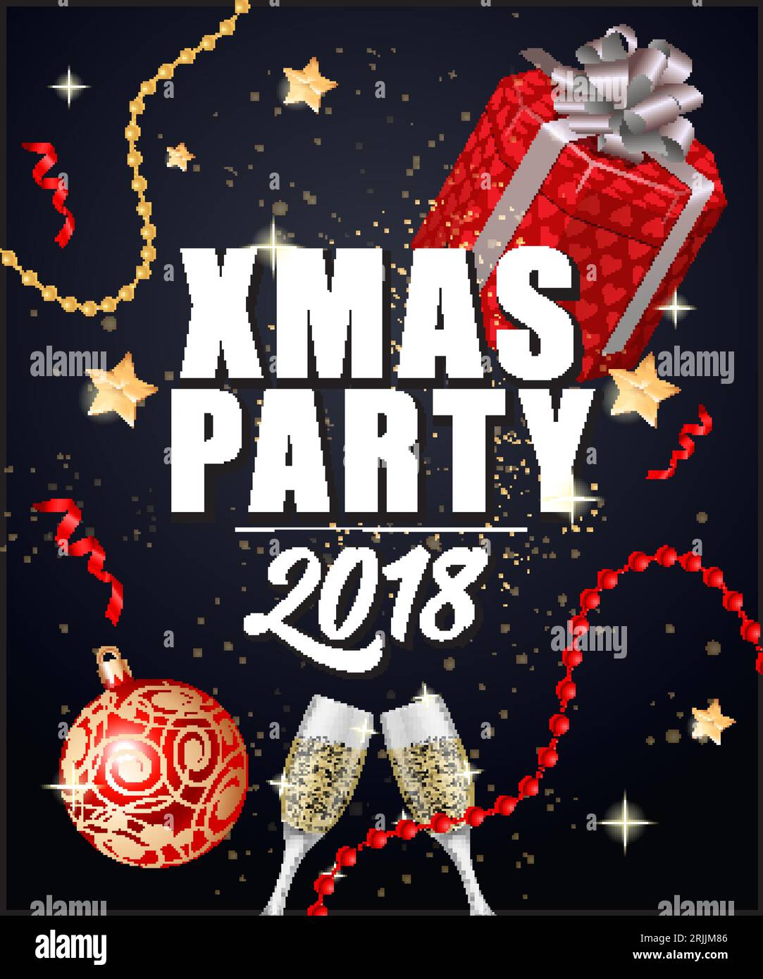 Xmas party lettering Stock Vector Image & Art - Alamy