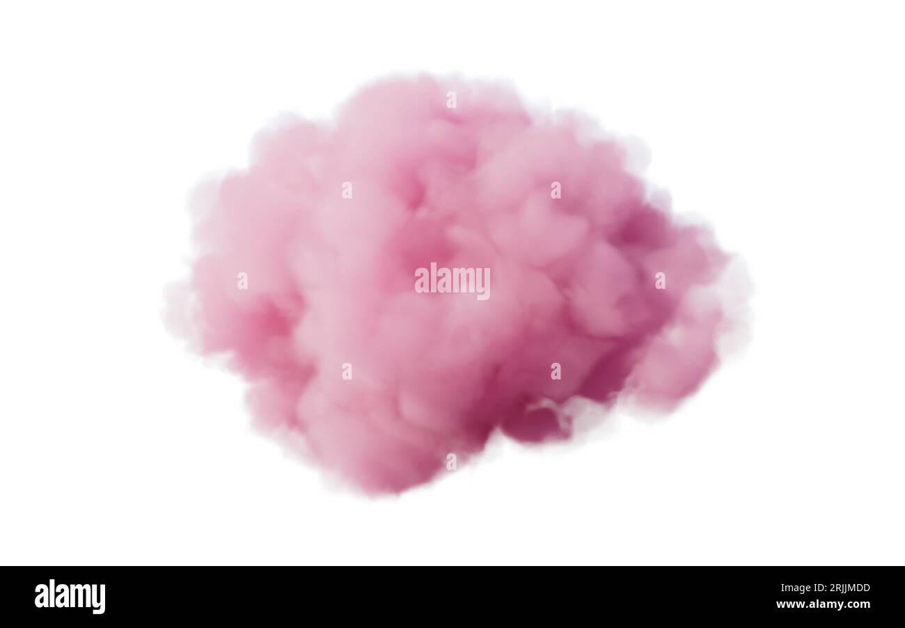 Isolated soft cloud, 3d rendering. Digital drawing Stock Photo - Alamy