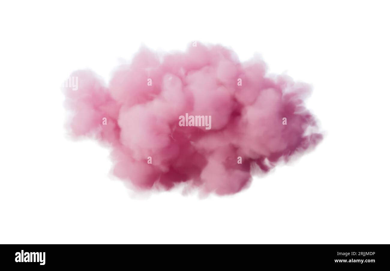 Isolated soft cloud, 3d rendering. Digital drawing Stock Photo - Alamy