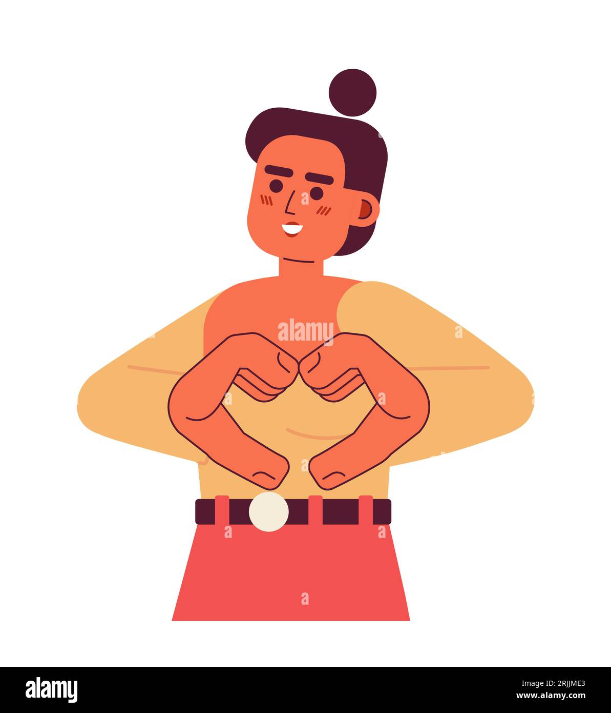 Hands gesture semi flat color vector character Stock Vector Image & Art ...