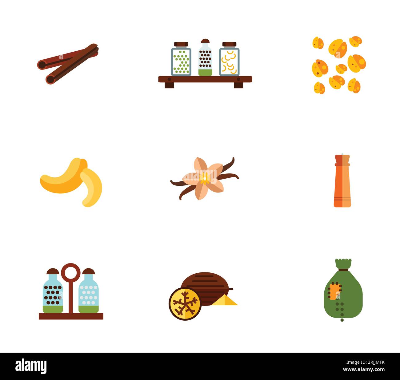 Sack of spices Stock Vector Images - Alamy