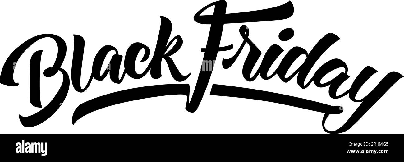 Black friday handwritten text hi-res stock photography and images - Alamy