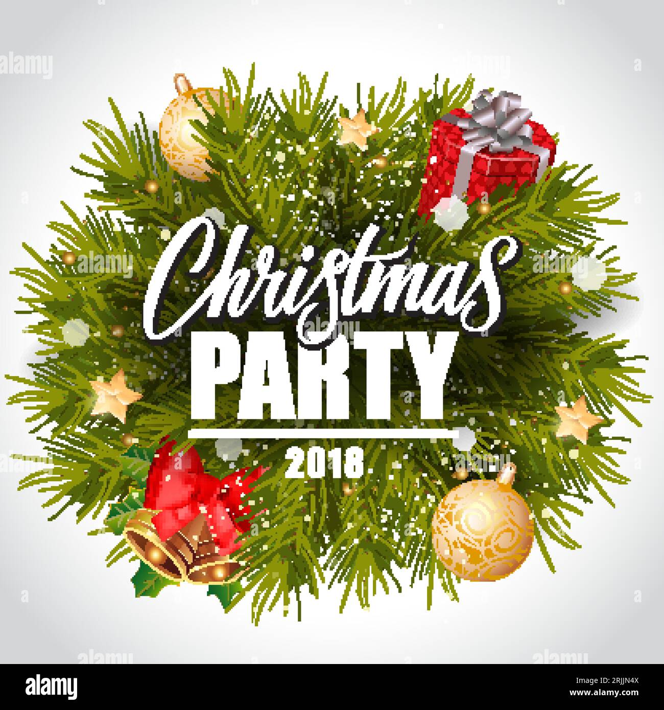 Christmas party lettering Stock Vector Image & Art - Alamy