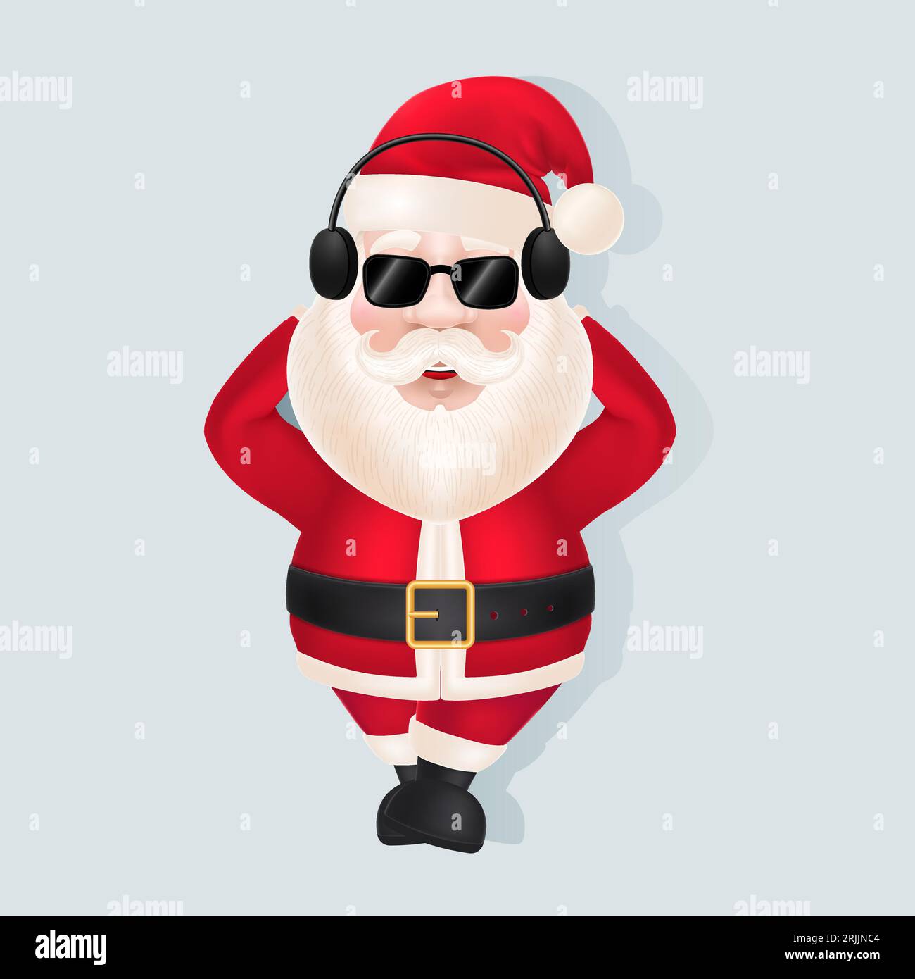 Listening to music wearing headphones Stock Vector Images - Alamy