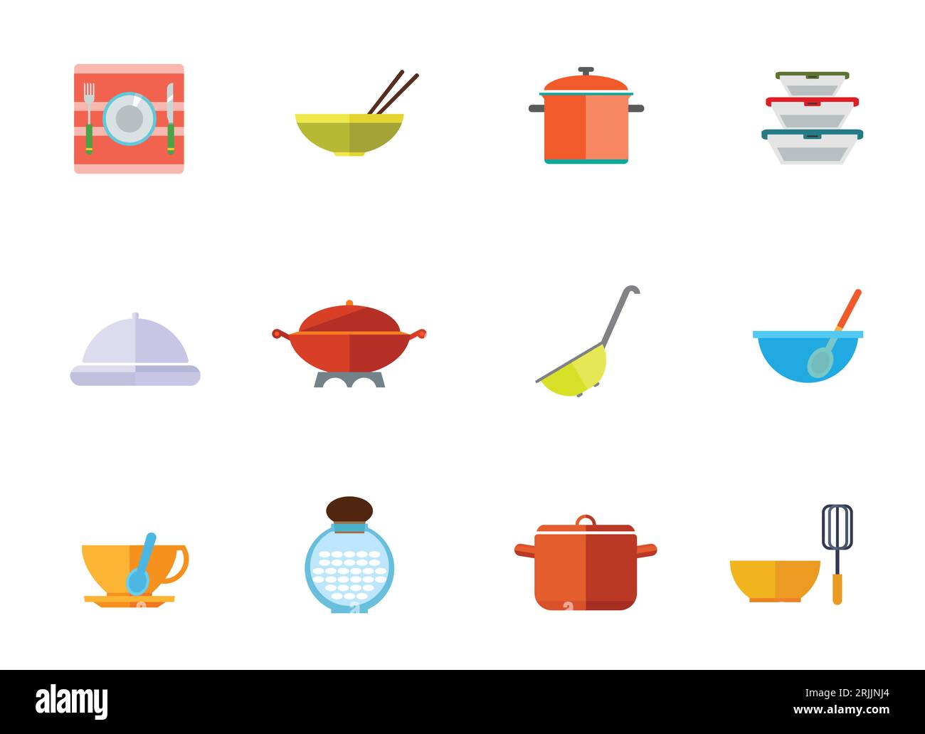 Kitchen utensils icon set Stock Vector Image & Art - Alamy