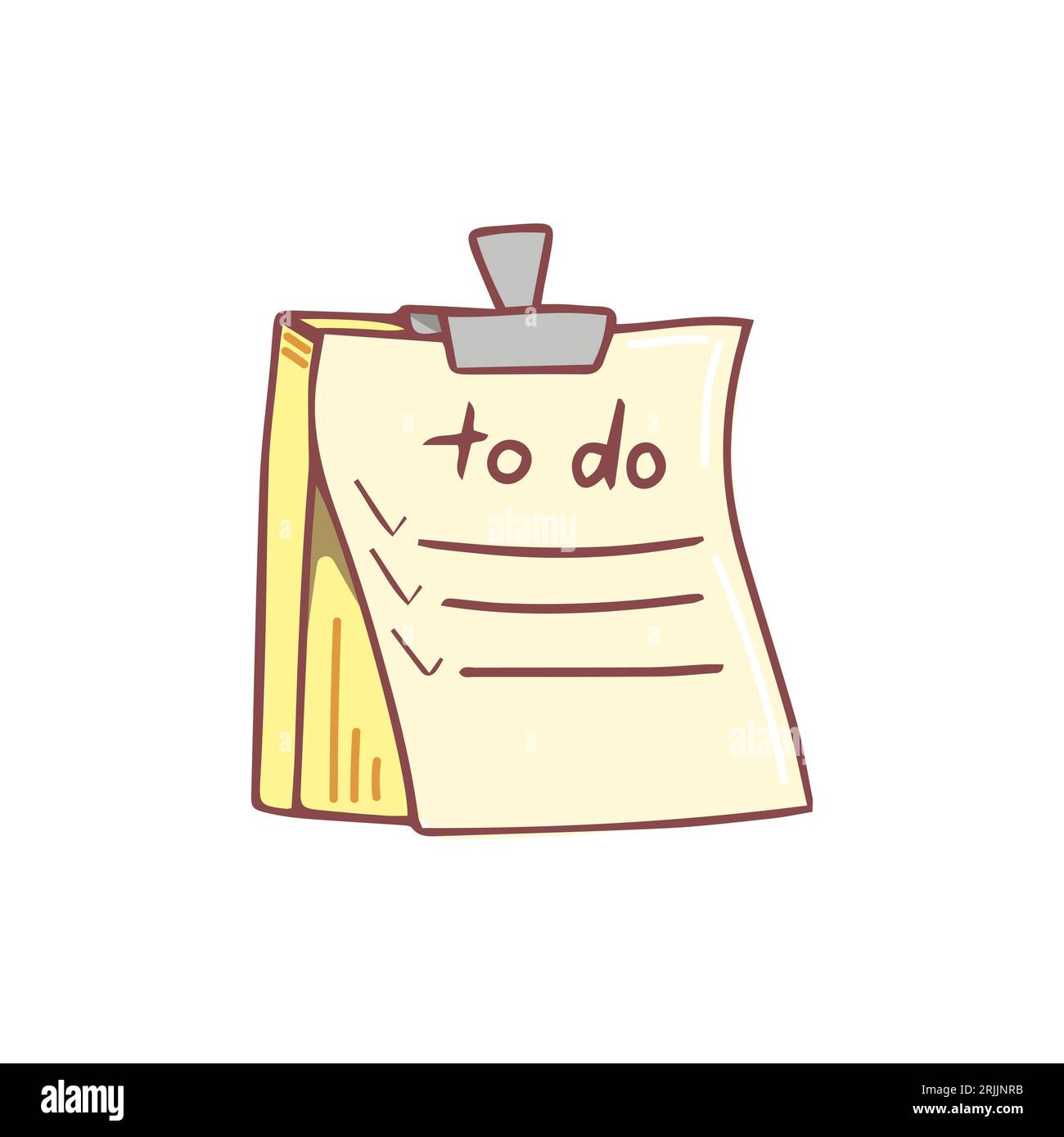 Paper sticky note, memo messages, notepaper. Hand drawn stationery ...