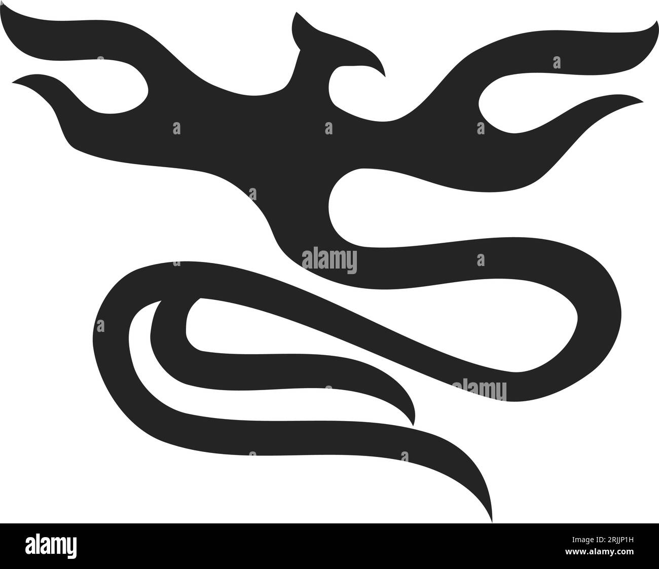 phoenix logo template Isolated. Brand Identity. Icon Abstract Vector ...