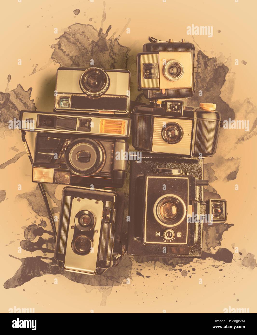 Old film emulsion stain hi-res stock photography and images - Alamy