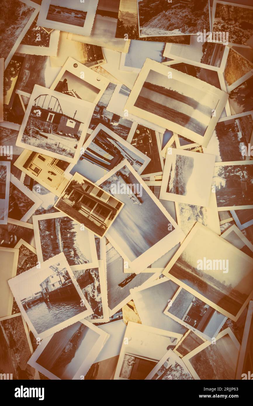 Pile photo albums hi-res stock photography and images - Alamy