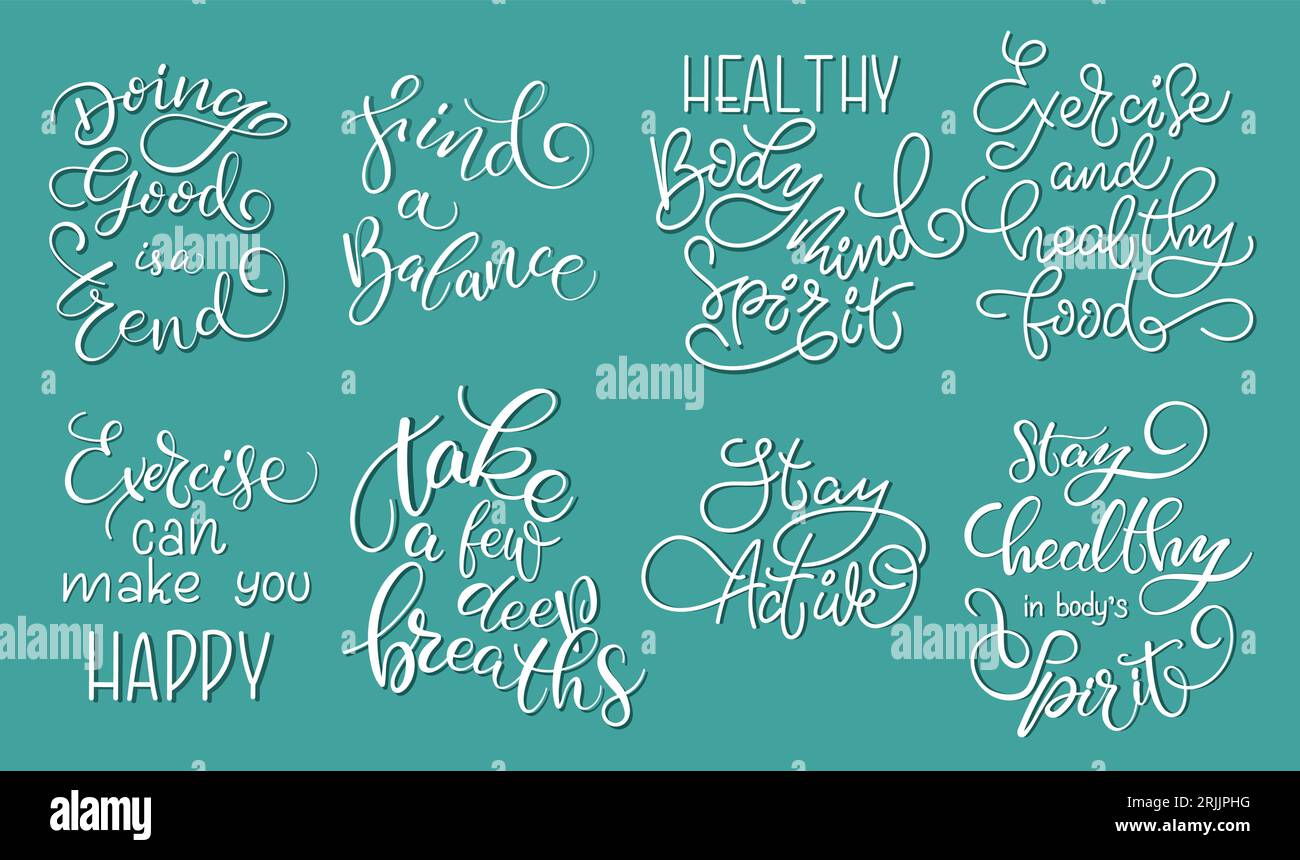 Set of lettering compositions about consciousness Stock Vector Image ...