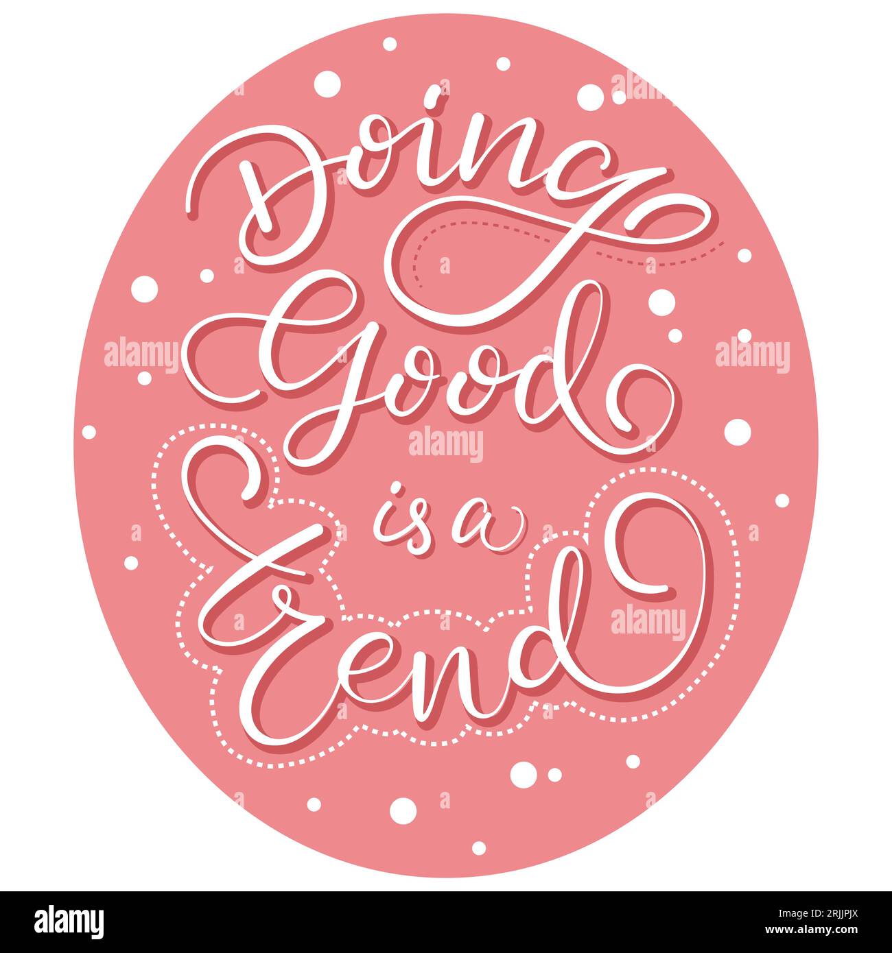 Friendly hand written lettering Stock Vector Images - Alamy