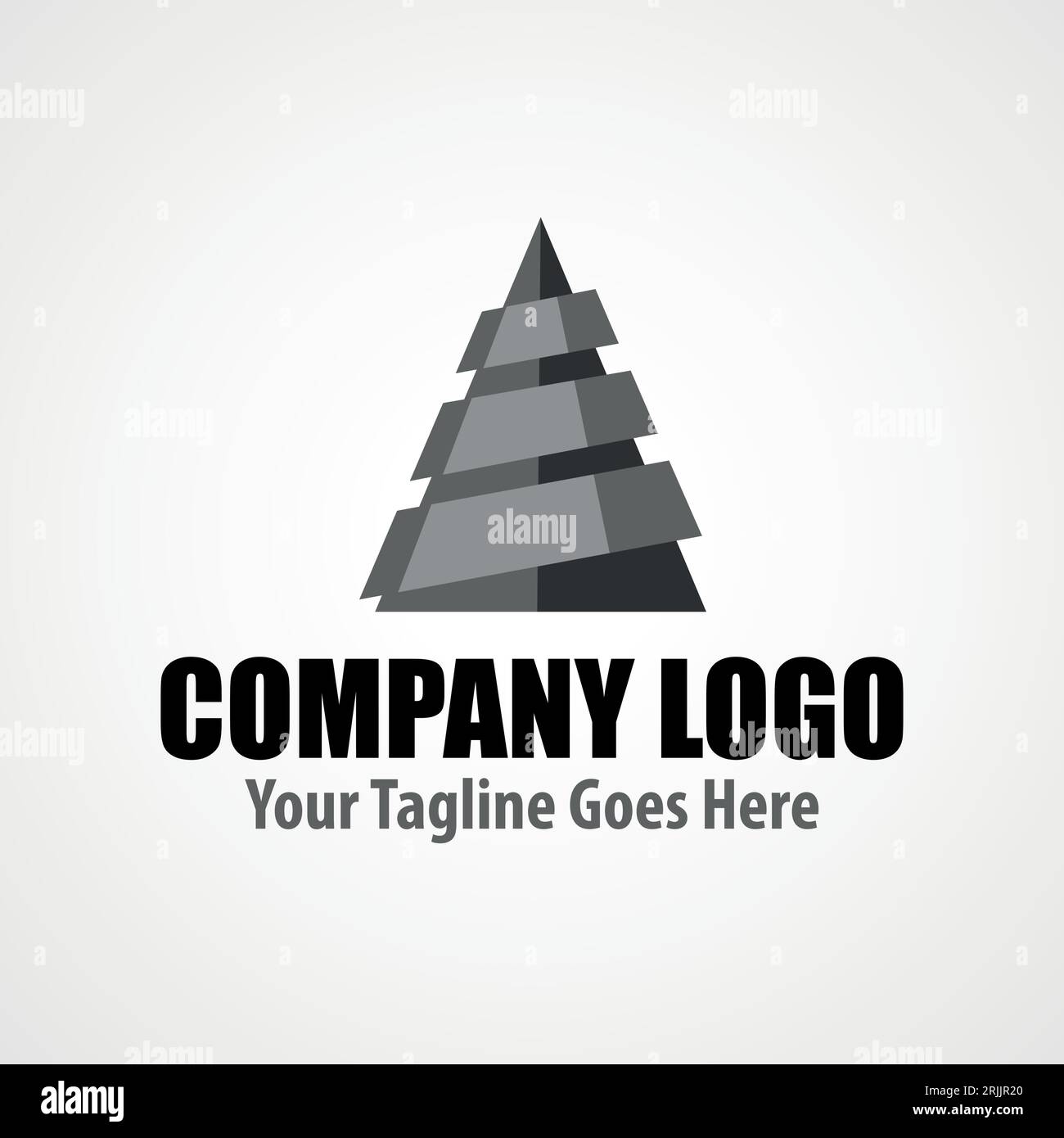 Modern logo template for drilling company. Geological icon. EPS vector ...