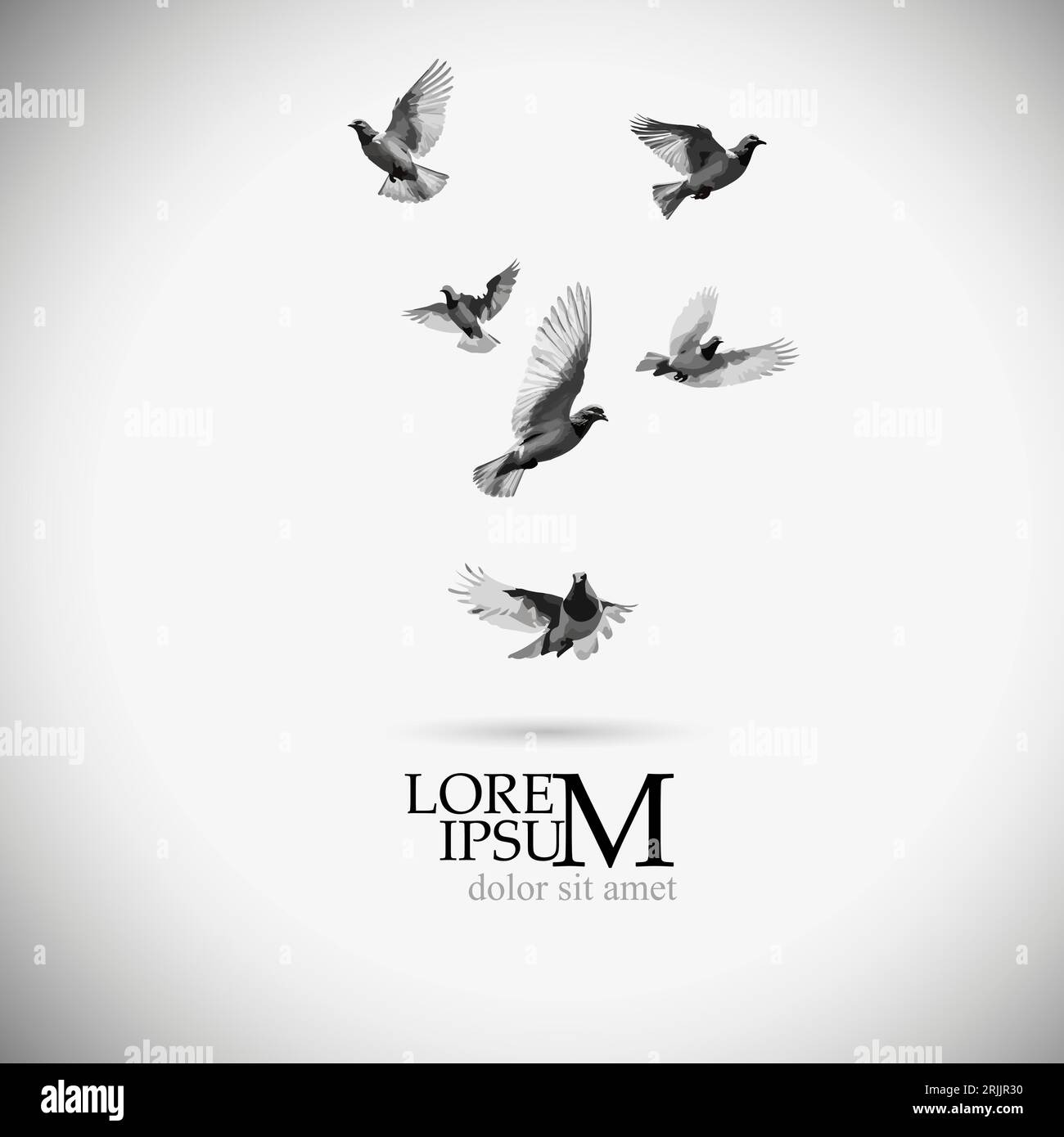 Realistic white dove flying on hi-res stock photography and images - Alamy