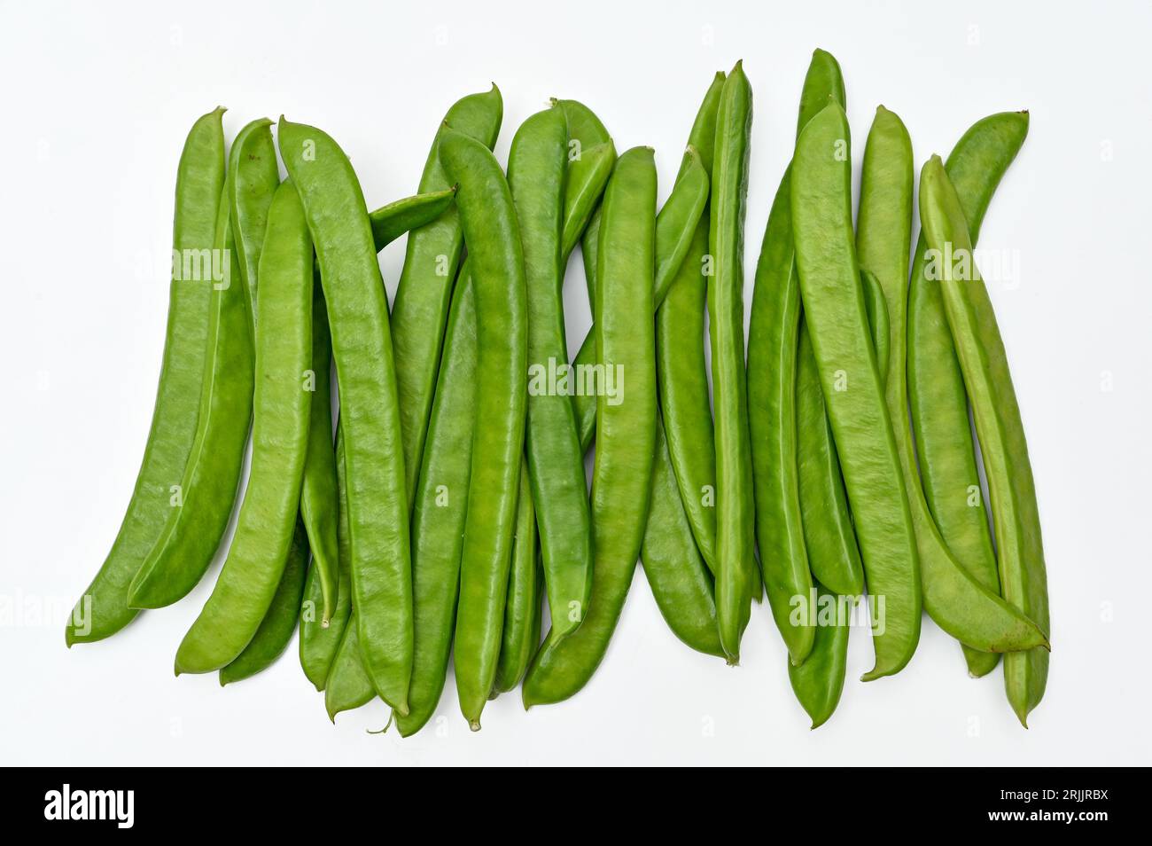Sword beans with fresh vegetables on white background Stock Photo - Alamy