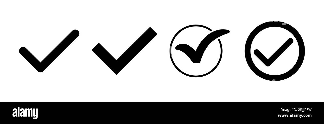 check icon vector. check mark icon. check list button icon Stock Vector ...