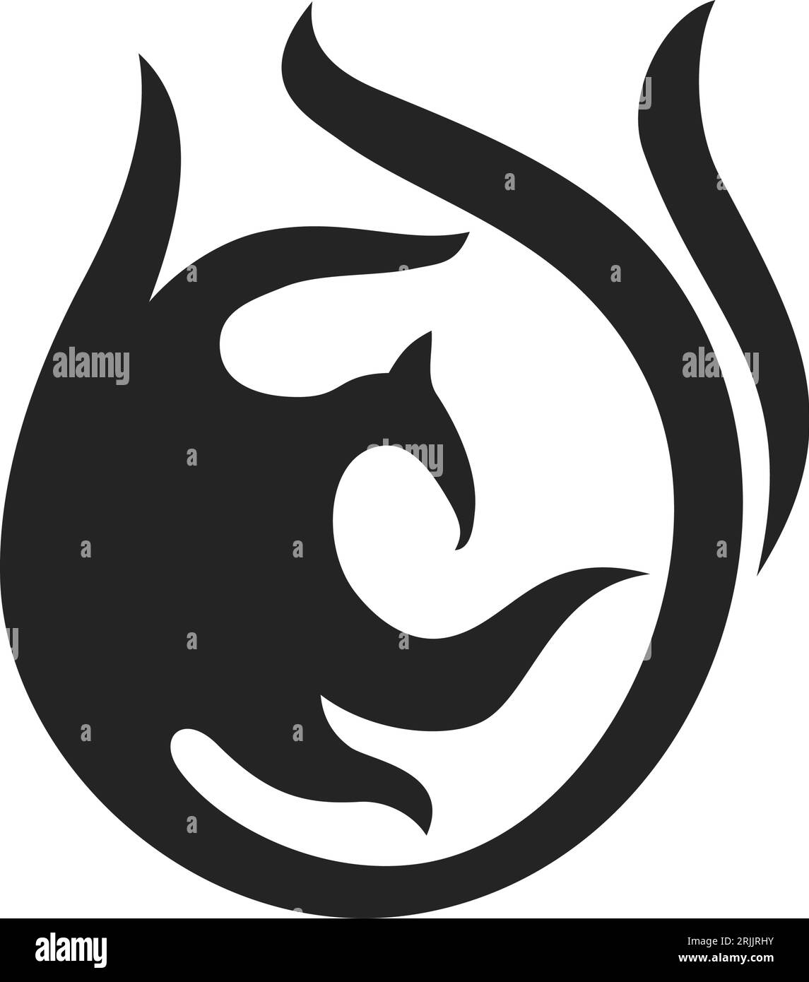 phoenix logo template Isolated. Brand Identity. Icon Abstract Vector ...