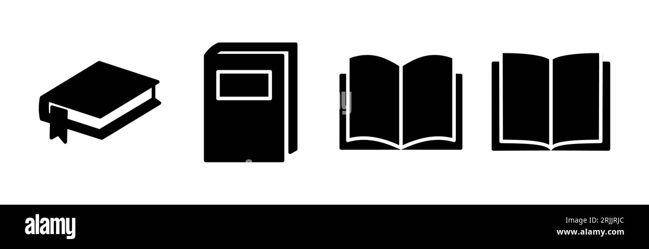 Book icon vector. Open book vector icon Stock Vector Image & Art - Alamy