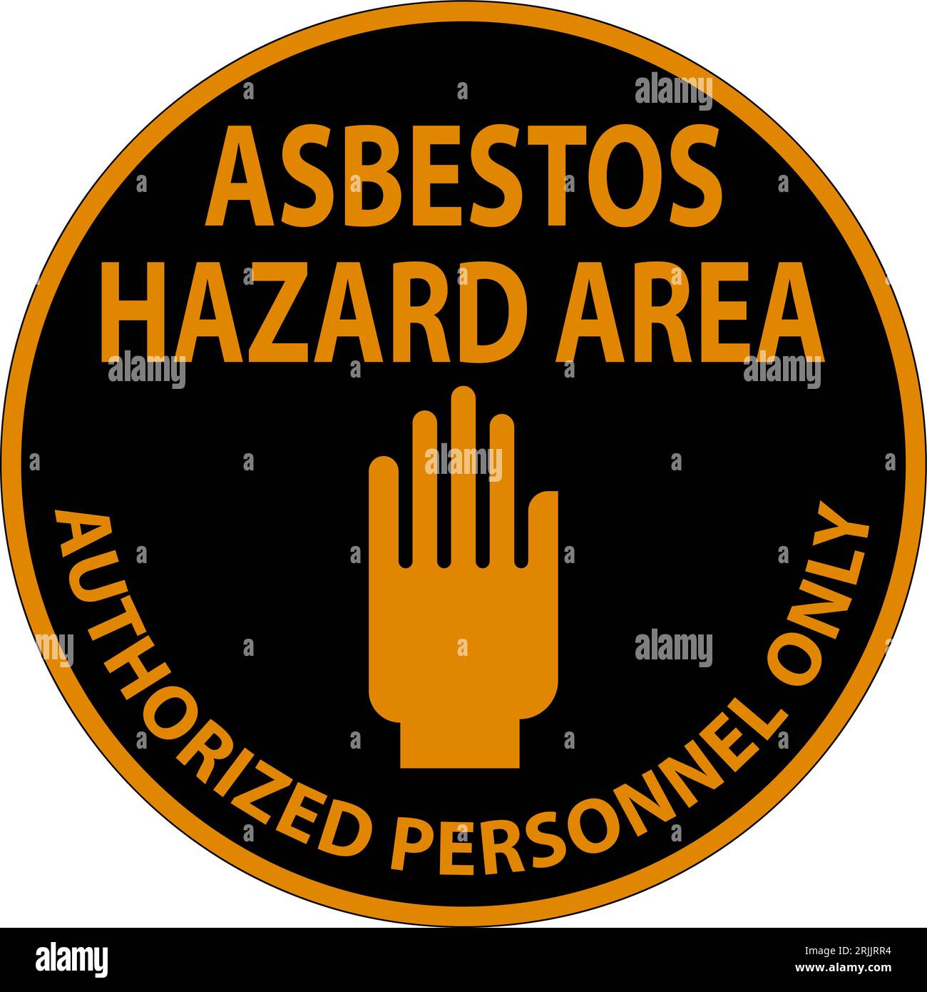 Asbestos Warning Signs Asbestos Hazard Area Authorized Personnel Only ...