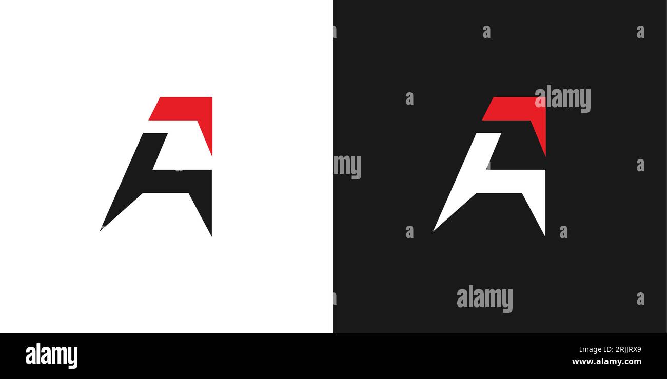 Modern and unique A logo design Stock Vector Image & Art - Alamy