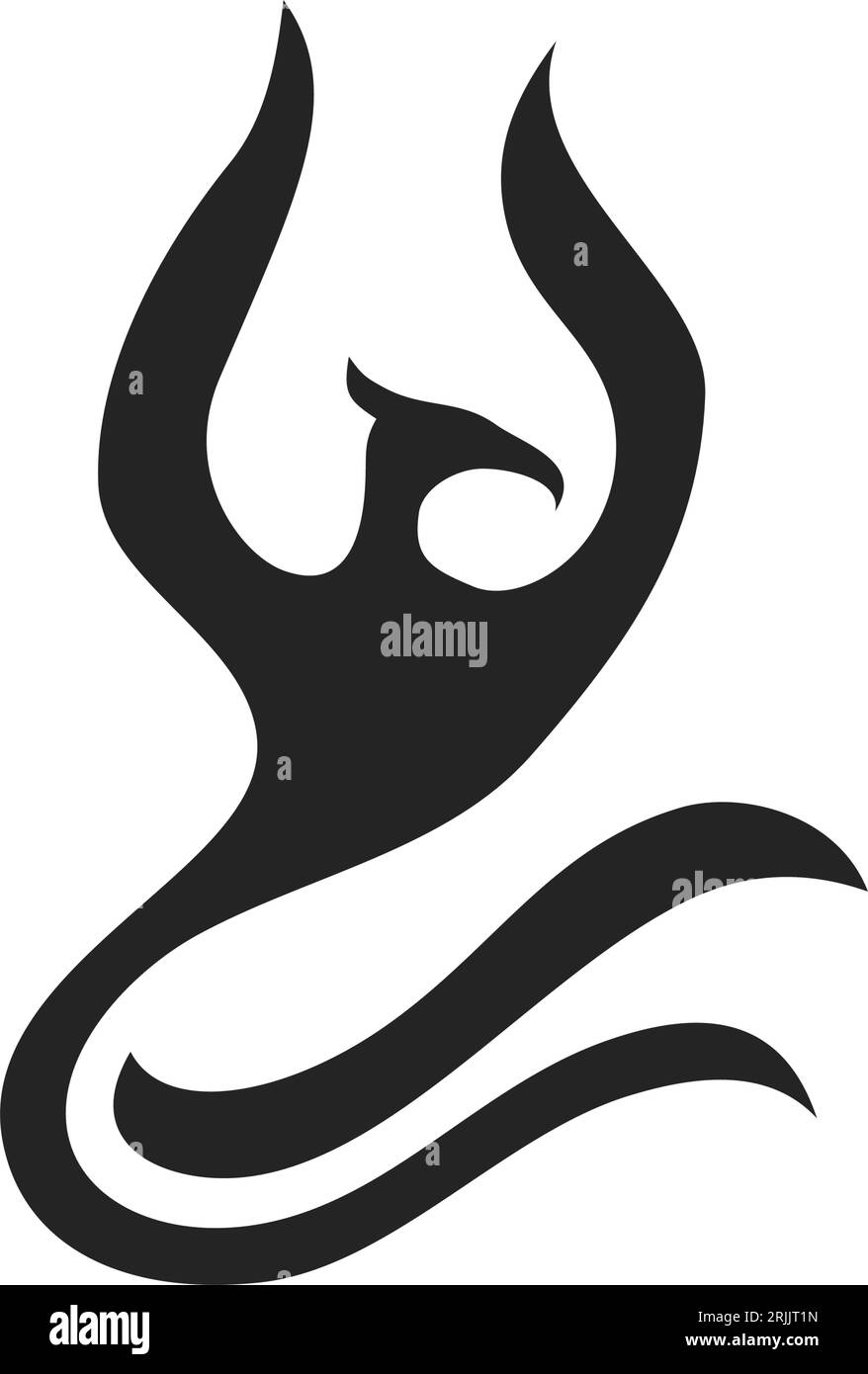 phoenix logo template Isolated. Brand Identity. Icon Abstract Vector ...