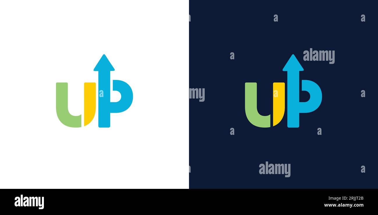 Unique and modern Up logo design Stock Vector Image & Art - Alamy