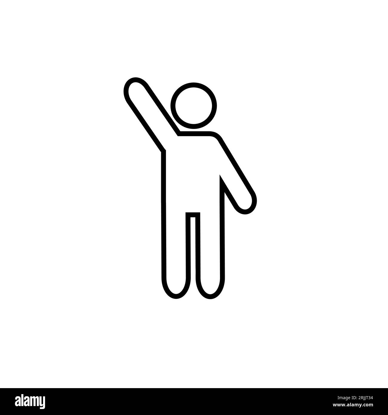 Hand up human icon vector for website, banner, digital. Concept of ...