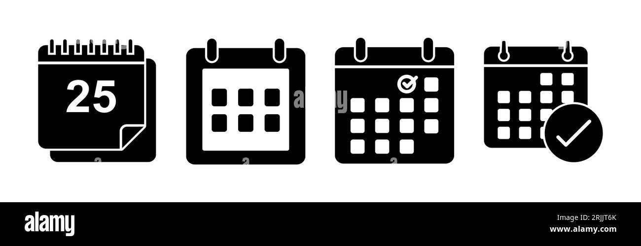 calendar icon vector. Calender symbol Stock Vector Image & Art - Alamy