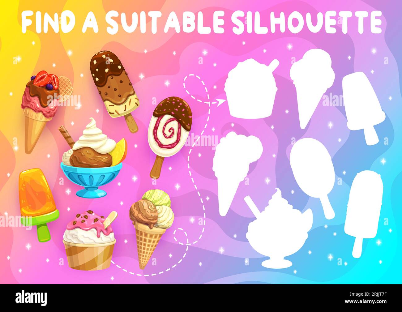 Find a suitable silhouette of cartoon ice cream gelato, sundae and ...