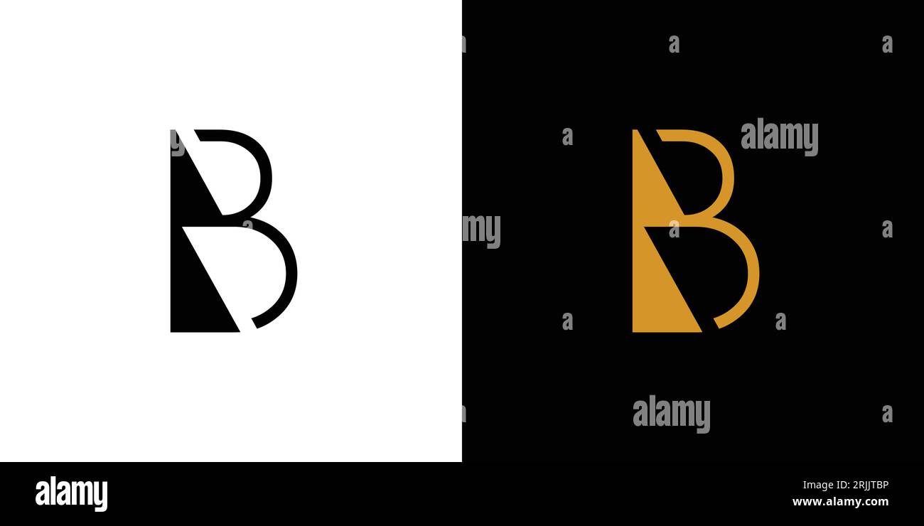 Modern and unique B logo design Stock Vector Image & Art - Alamy