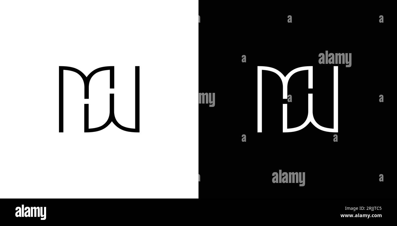 W unique vector vectors Black and White Stock Photos & Images - Alamy