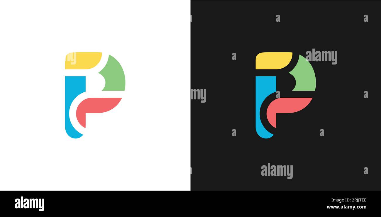 Modern and unique P logo design Stock Vector Image & Art - Alamy