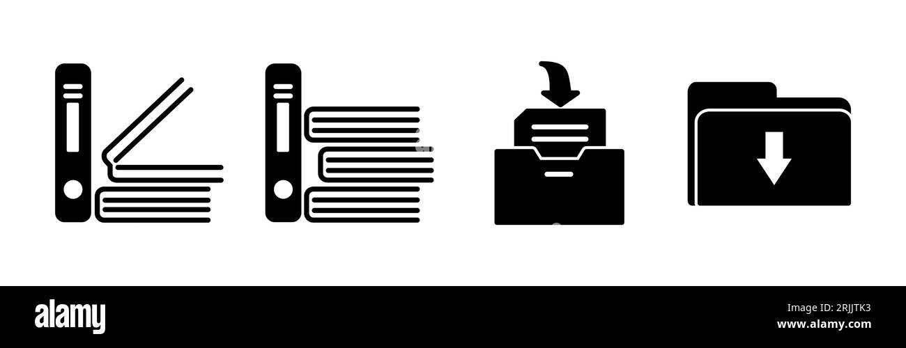 Archive icon vector. archive storage icon vector. folders icon Stock ...