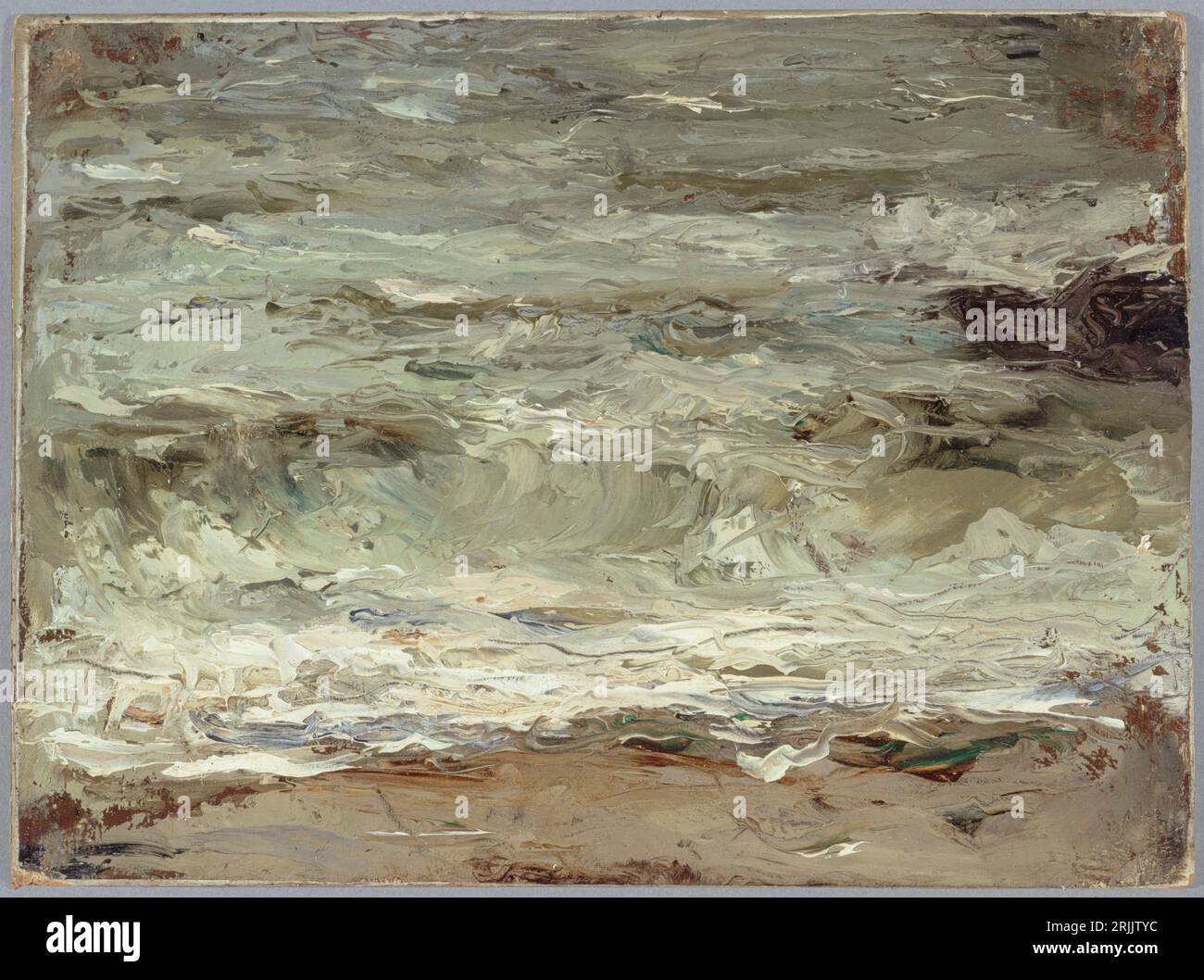 Alfred Philippe Roll (1846-1919). "La Vague". Huile sur toile, 1911 ...