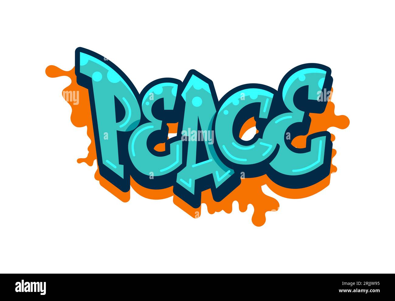 Graffiti in a wall Stock Vector Images - Alamy