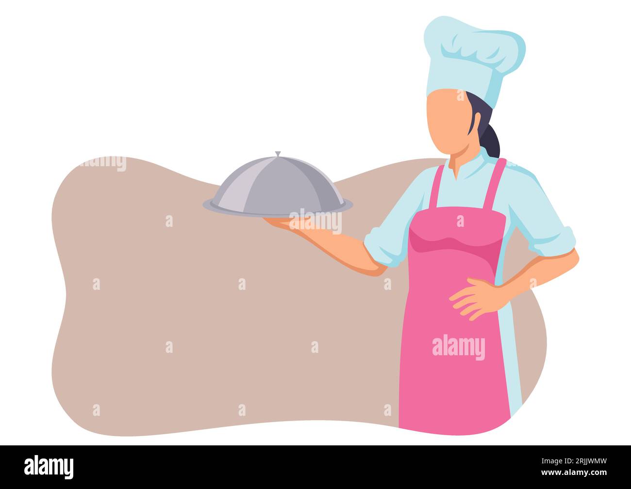 Cartoon female woman chef Cut Out Stock Images & Pictures - Alamy