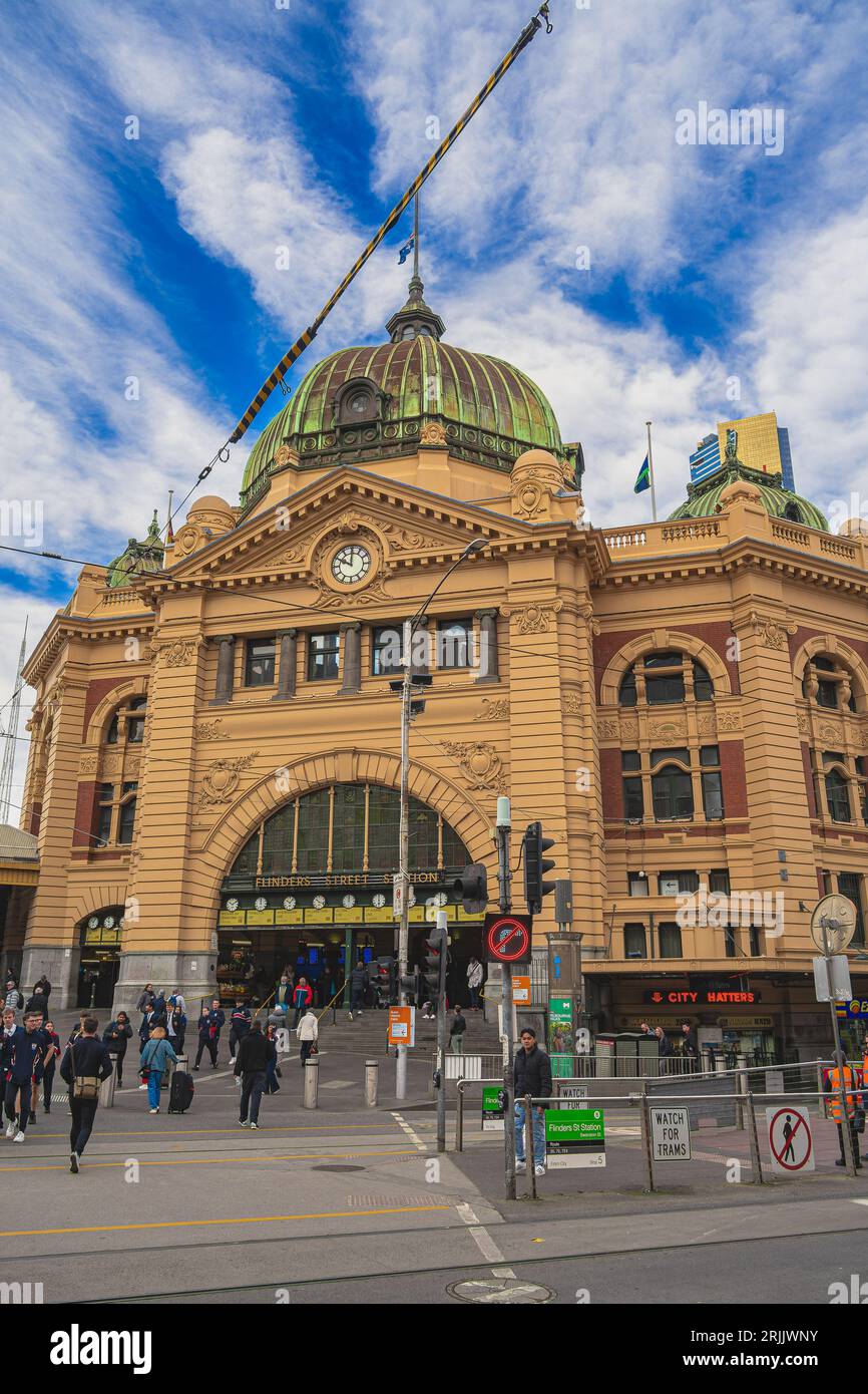 Melbourne city center landmarks, Australia Stock Photo - Alamy