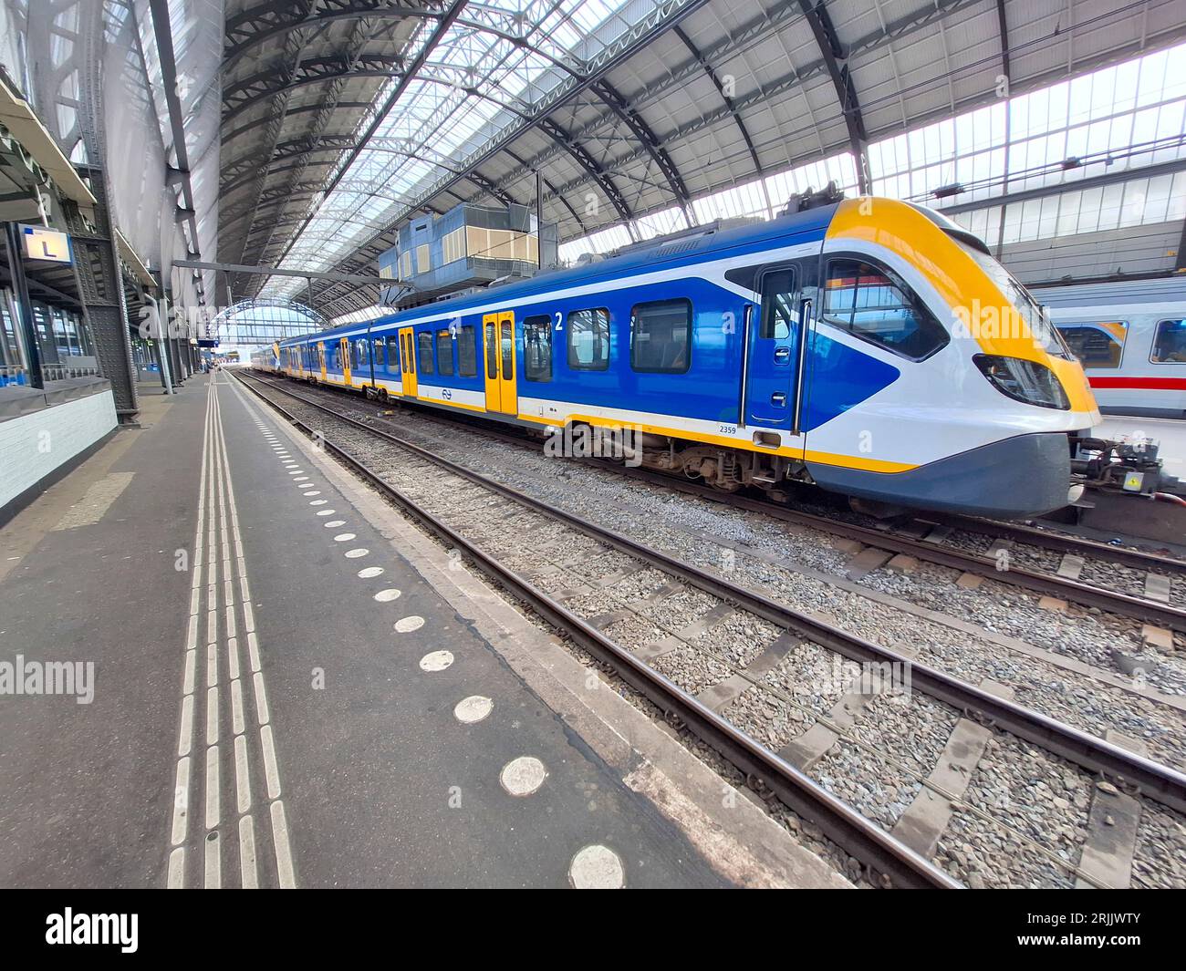 SNG sprinter local commuter train at amsterdam Central station in the ...